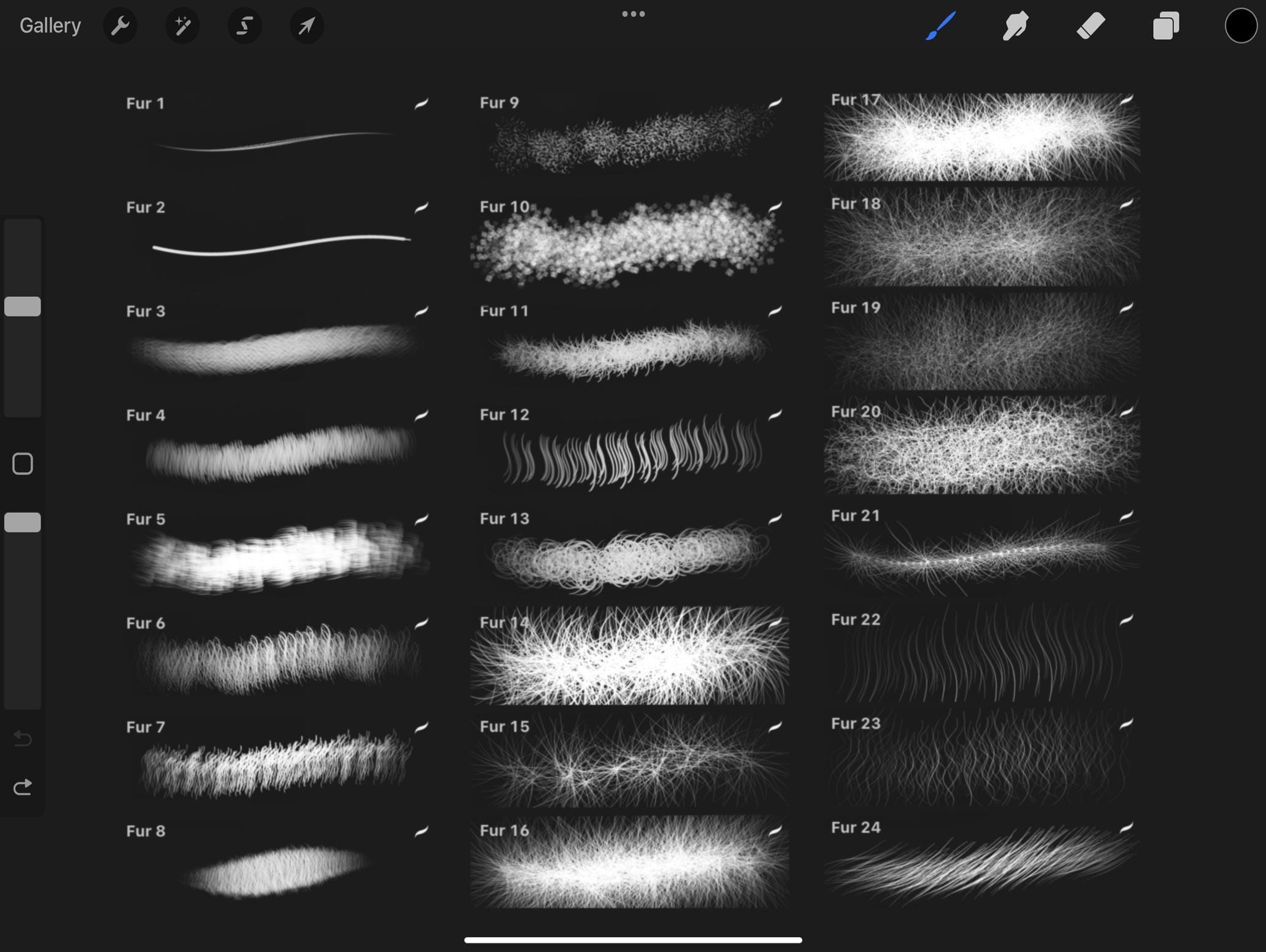 Fur Brushes for Procreate | Realistic Fur and Hair Texture for Animal ...