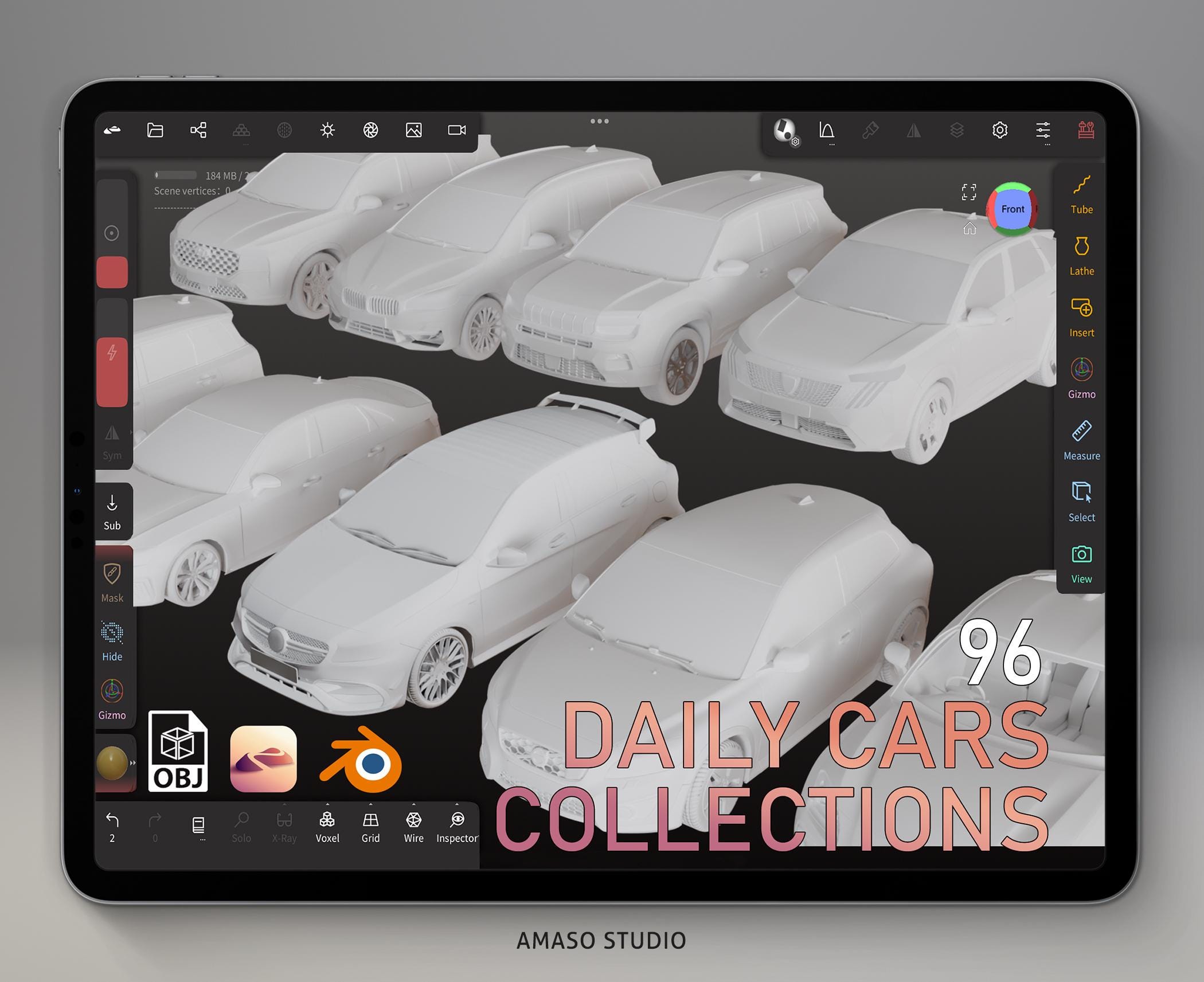 Daily Cars 3D Model Pack – 96 OBJ Files | Realistic & Stylized Vehicles ...