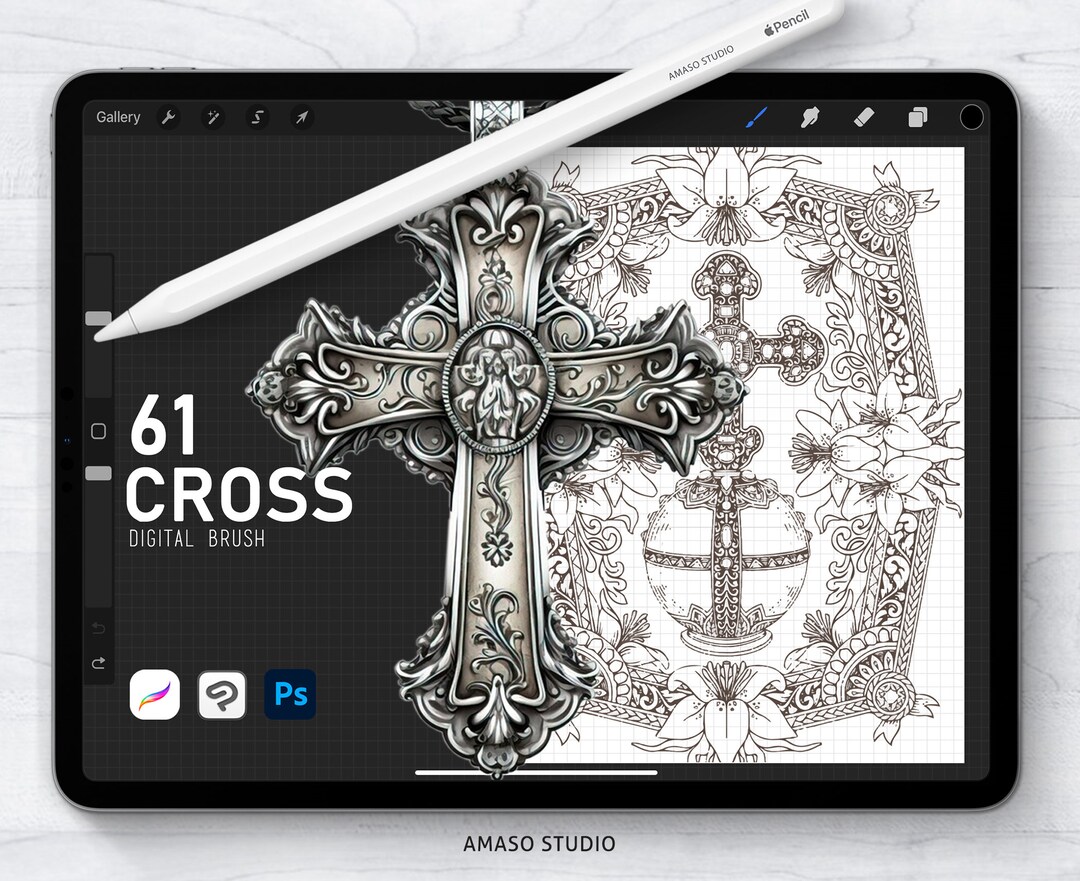Cross for Procreate, Photoshop and Clip Studio Paint - Etsy