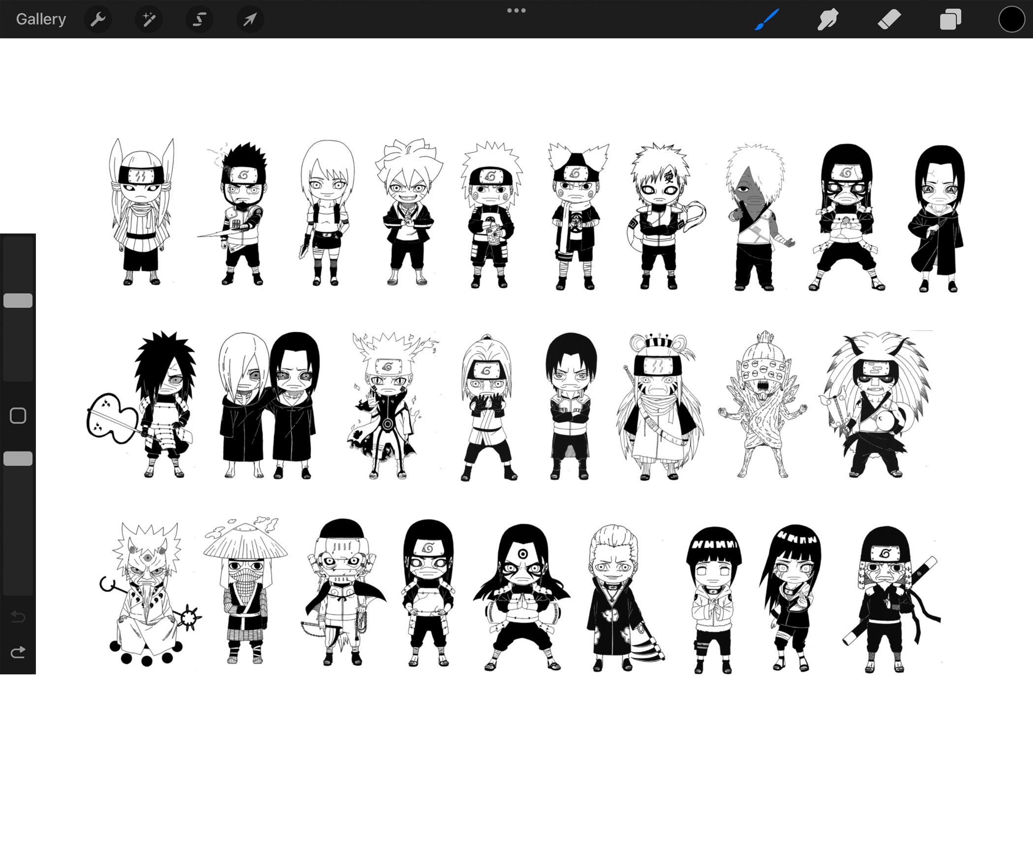 Shinobi Chibi for Procreate, Photoshop Brush and Clip Studio Paint ...
