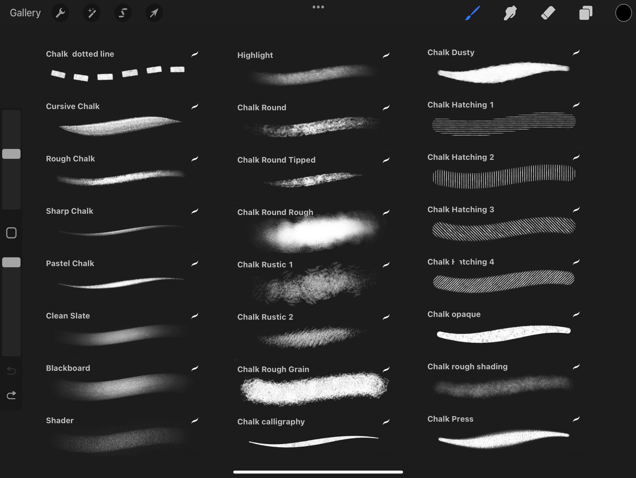 Chalk Brushes for Procreate | Realistic Chalk Effect for Illustrations ...