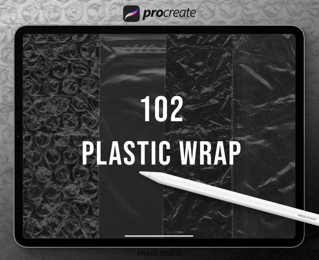 Plastic Wrap Procreate Stamp, Plastic Illustration for Procreate - Etsy