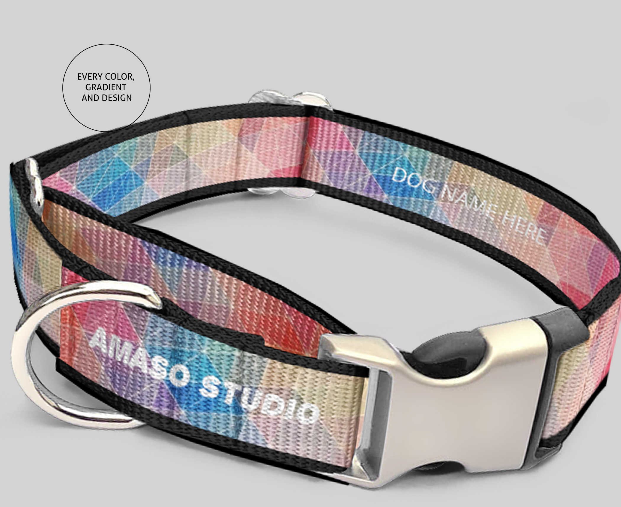 Dog Collar Mockup Template Photoshop, Pet Collar, Customize Collar ...