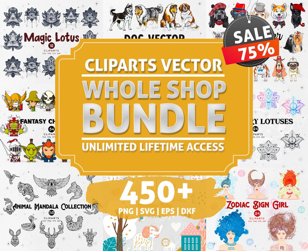 Whole Shop Ultimate Mega Bundle of Clip Art & Image Files Designs for ...