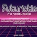 Futuristic Fonts Bundle, Over 140+ Fonts - Etsy