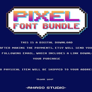 Pixel Fonts Bundle, Over 100+ Fonts - Etsy