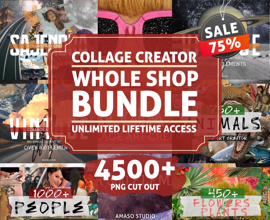 Whole Shop Ultimate Mega Bundle of Collage Creator Cut Out PNG Design - Etsy
