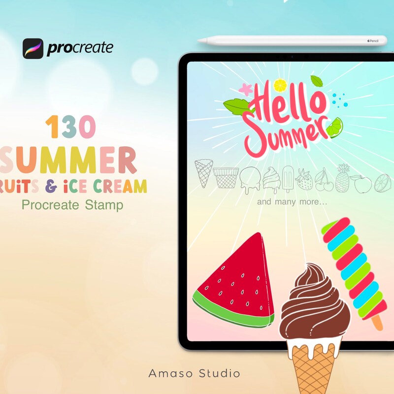 Ice Cream Stamp - Etsy