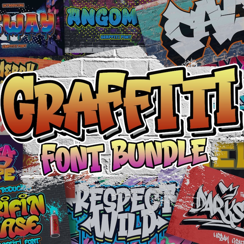 Graffiti Font for Tshirt - Etsy
