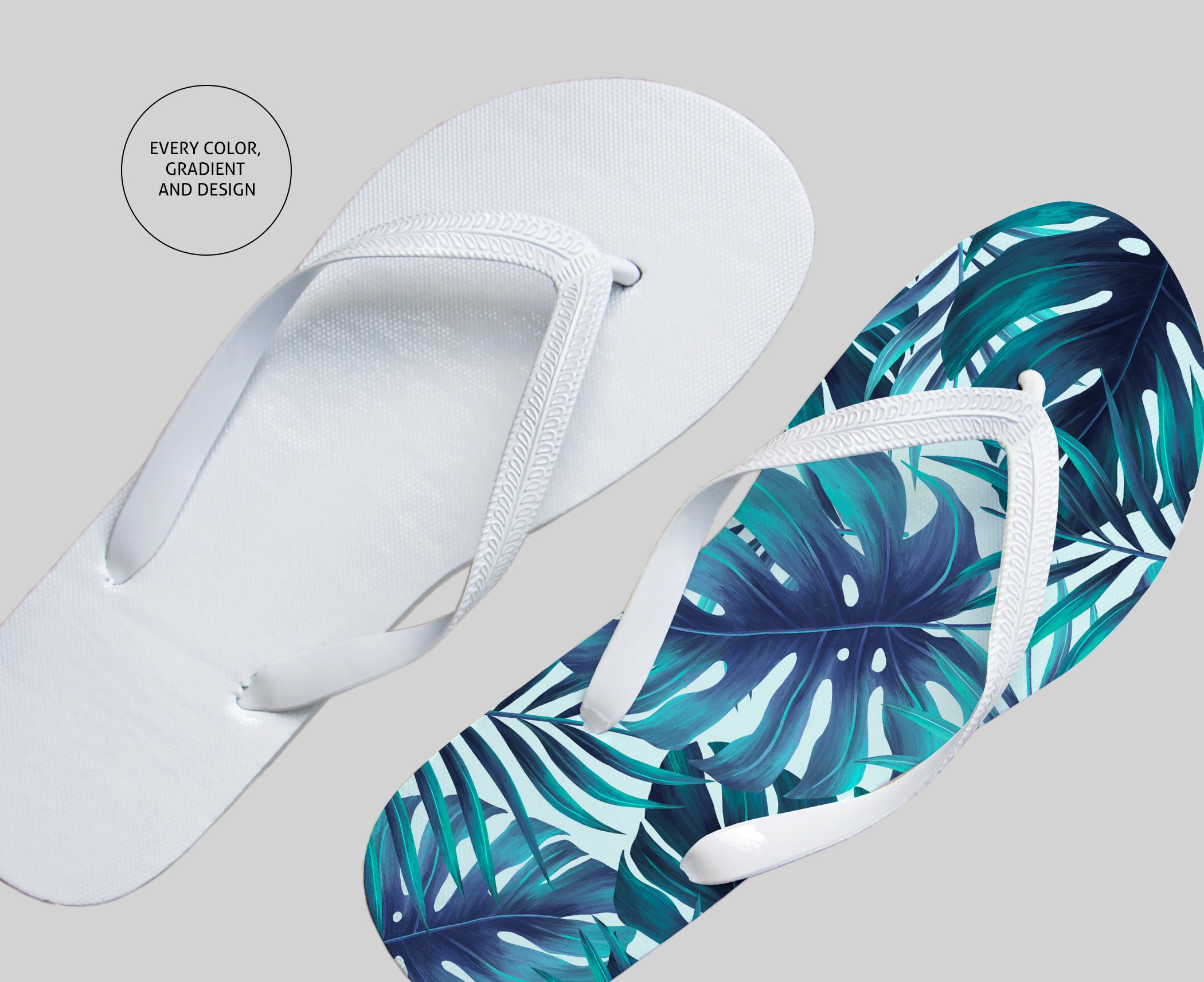 Flip Flops Mockup, Rubber Sandals, Editable Photoshop PSD - Etsy