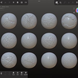 Cracked Alphas Texture Pack for Nomad Sculpt - High-quality Alphas for ...