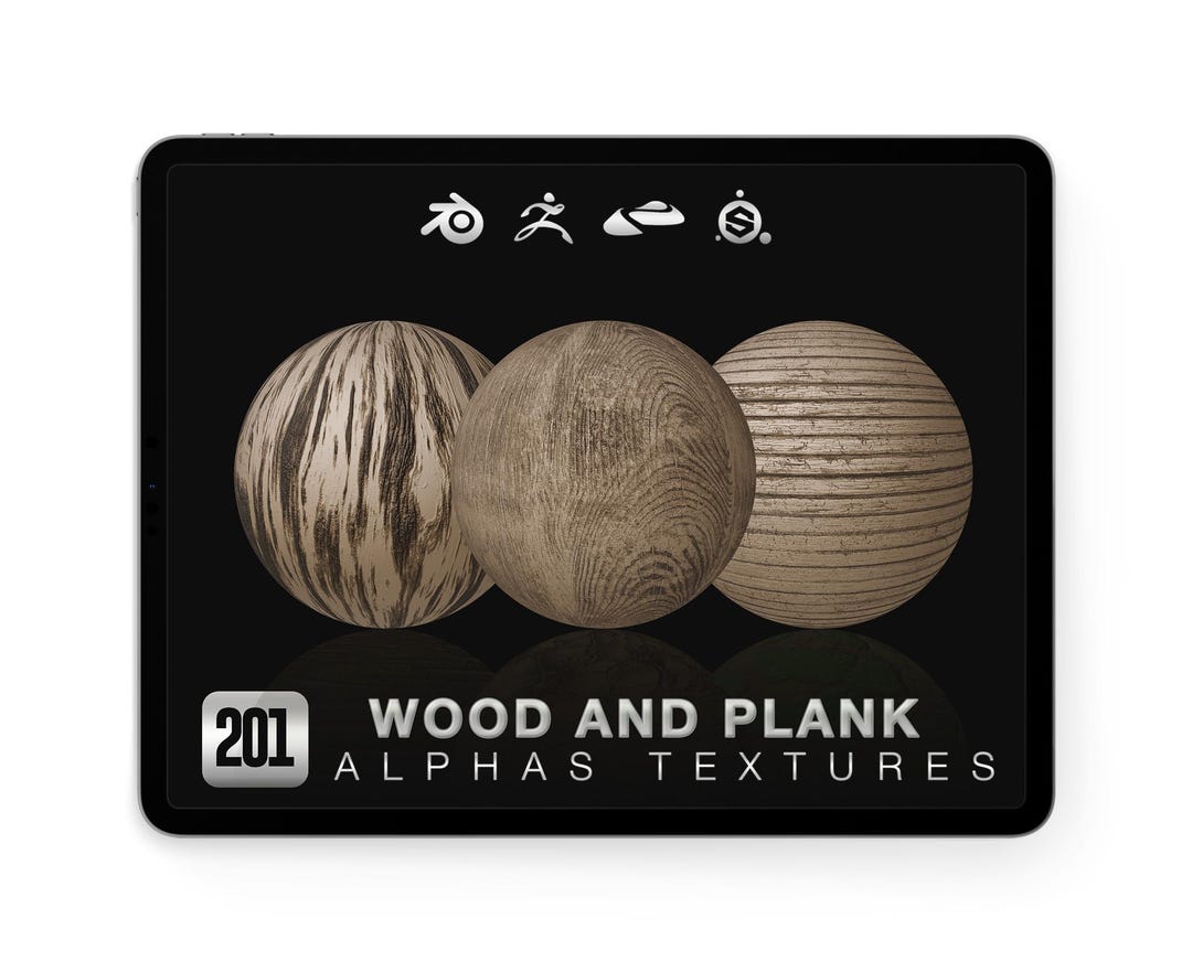 Wood Plank Alphas for Nomad Sculpt Blender Zbrush | Surface Detail ...