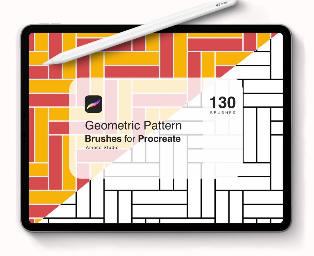 Geometric Pattern Brushes for Procreate | Modern and Stylish Patterns for Digital Art and Design ...