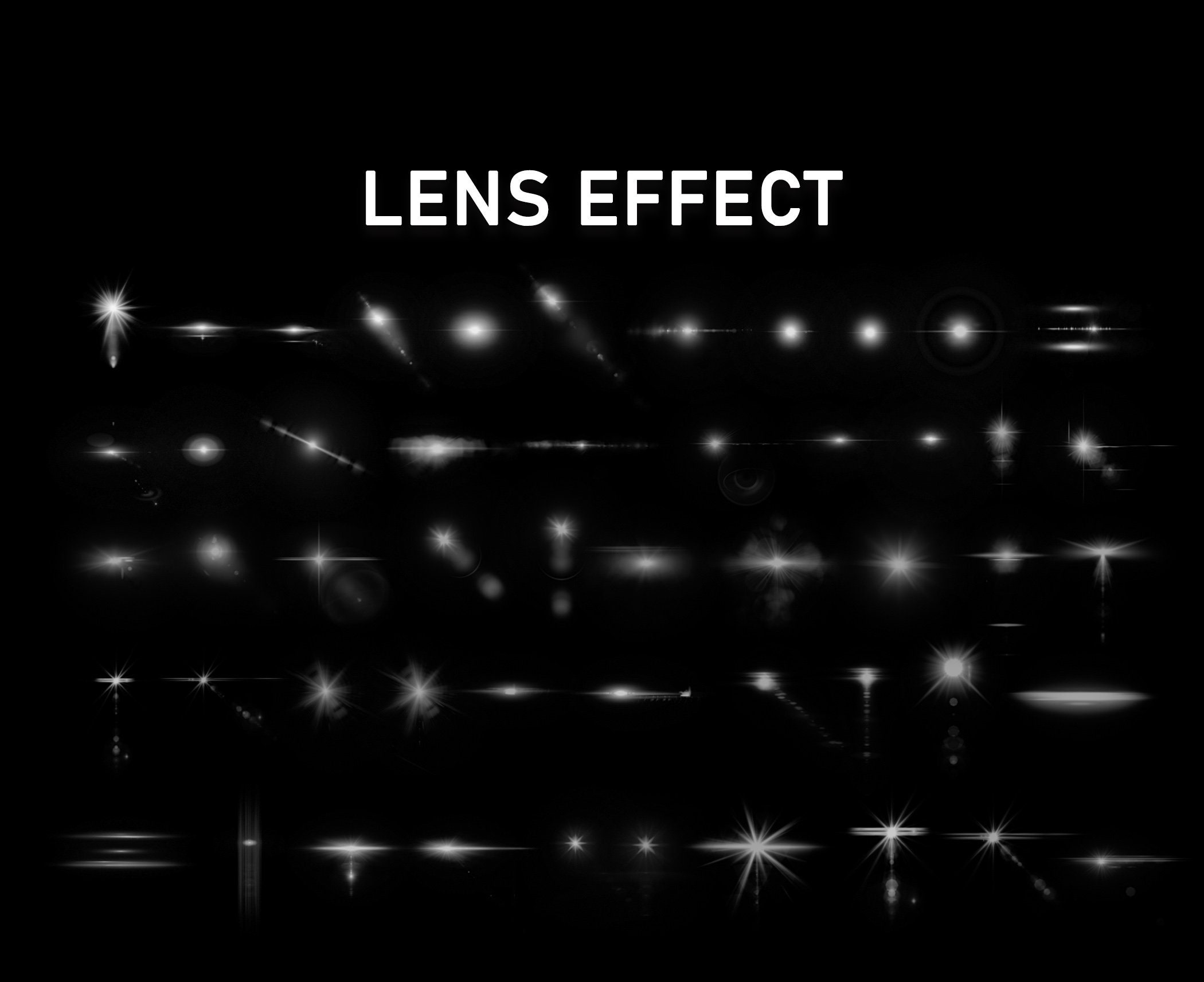 Lens Effect Procreate Stamp Light Illustration for Procreate - Etsy