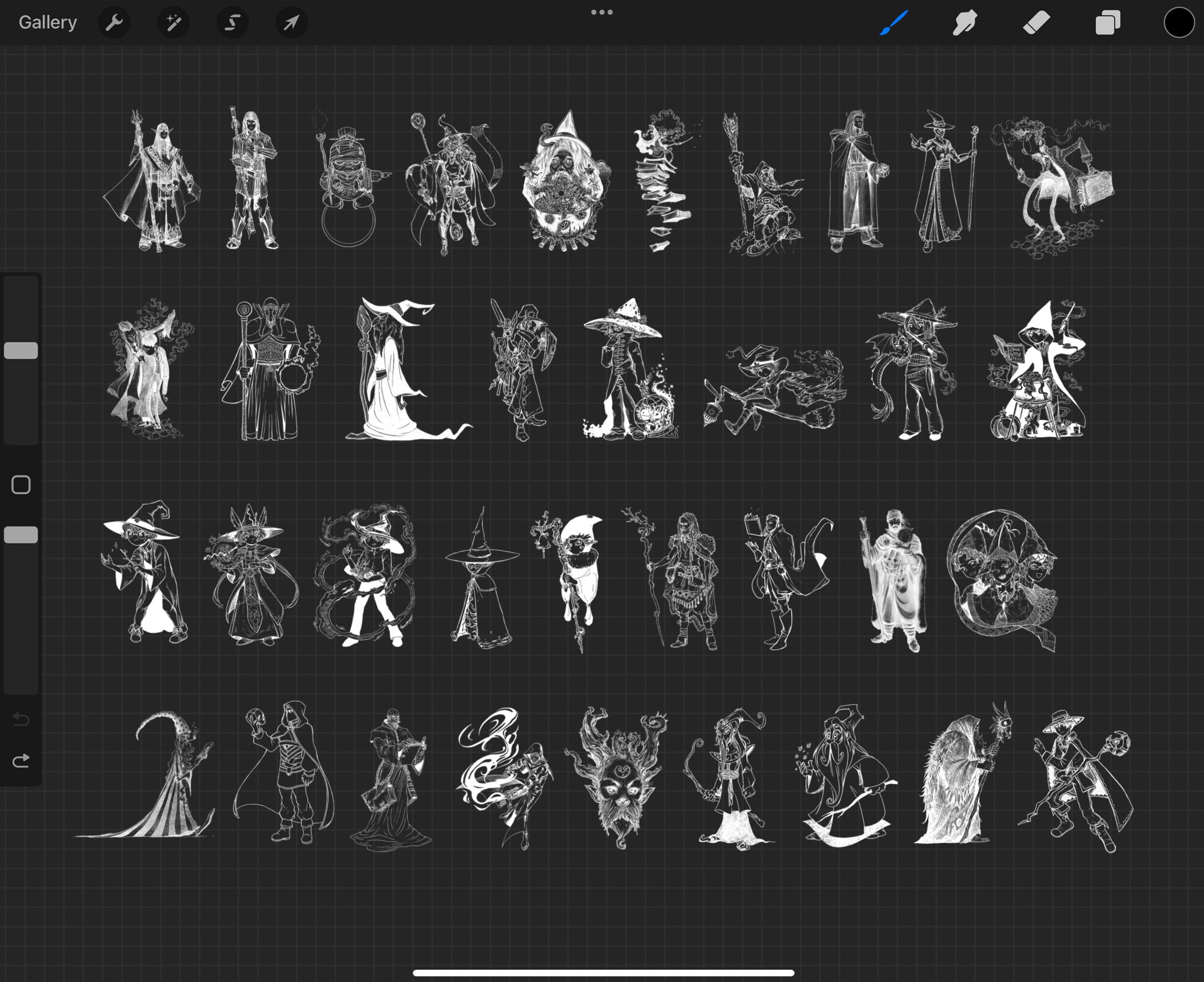 Witch and Wizard for Procreate, Photoshop Brush and Clip Studio Paint ...