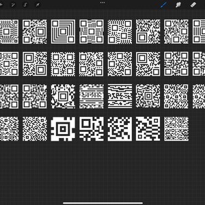 Barcode Stamp for Procreate, Photoshop Brush and Clip Studio Paint ...