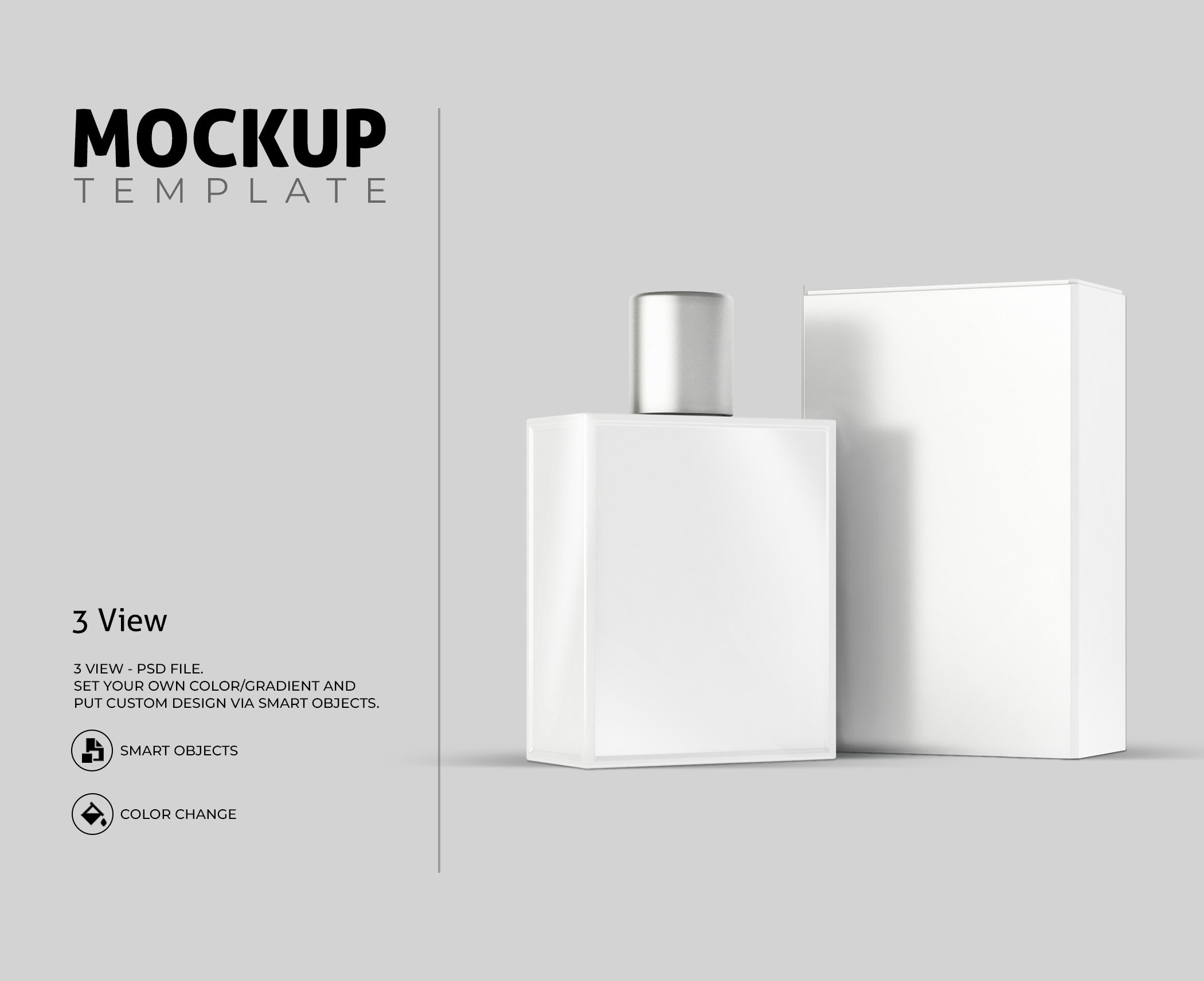 Men Perfume Mockup, Bottle Label Mockup, Photoshop Mockup Editable - Etsy