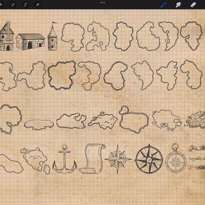 Fantasy Map Creator Procreate, Photoshop Brush and Clip Studio Paint ...