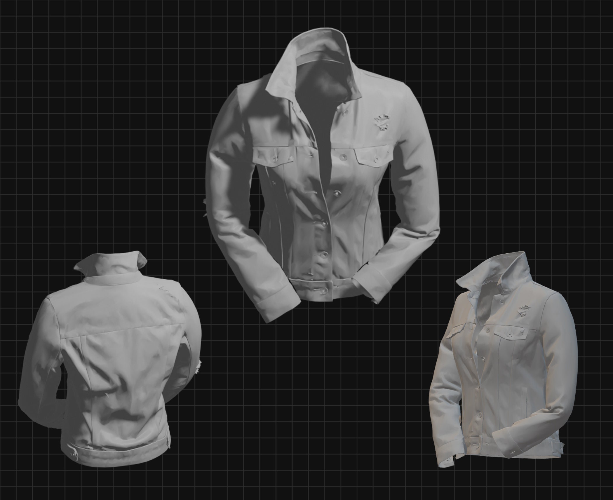 3D Denim Jacket for Procreate, 3D Model OBJ File for Procreate - Etsy