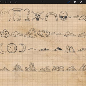 Fantasy Map Creator Procreate, Photoshop Brush and Clip Studio Paint ...