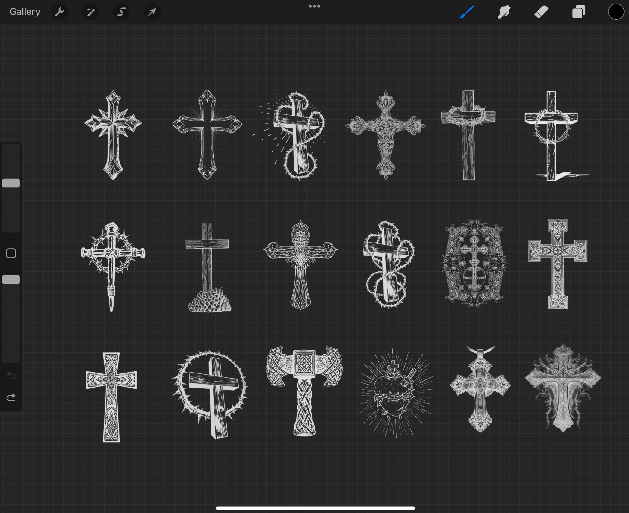 Cross for Procreate, Photoshop and Clip Studio Paint - Etsy