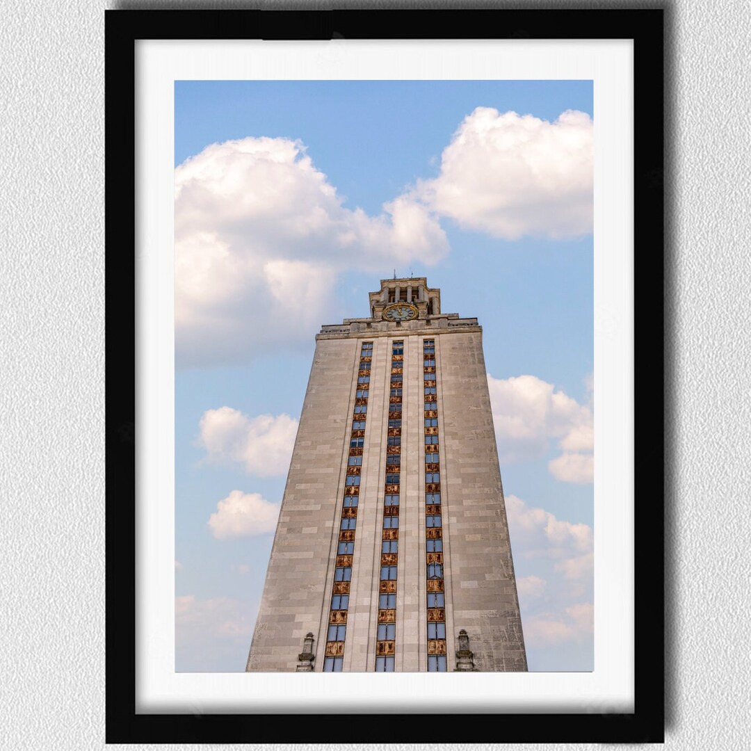 UT Tower Austin Texas Print: Metallic Paper, Downtown Photography - Etsy