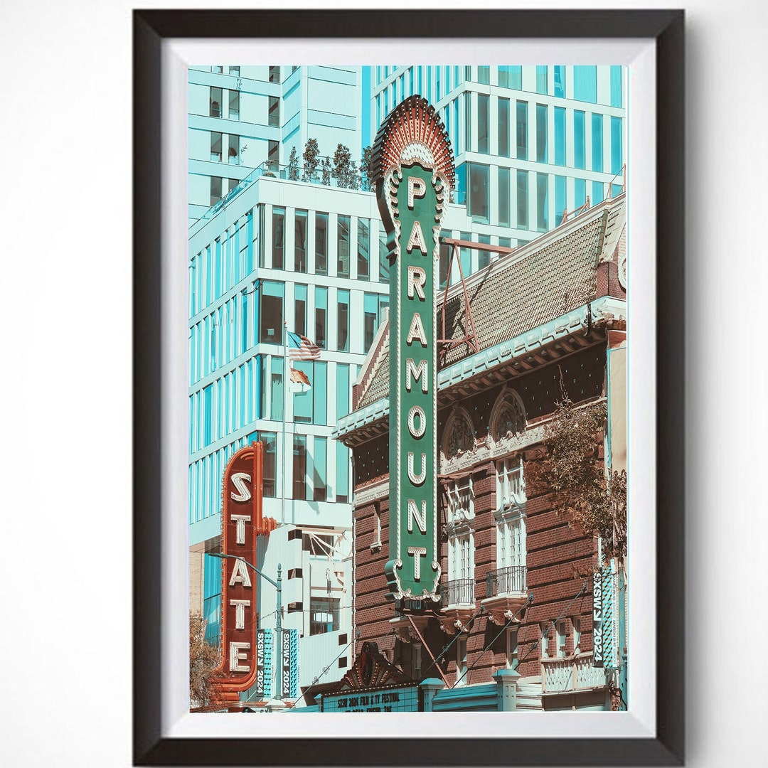 Paramount Theatre Austin Print: Texas Neon Sign Photography - Etsy