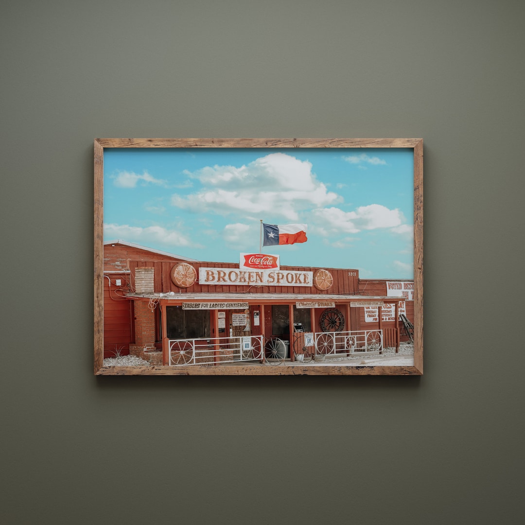 The Broken Spoke Print, Austin Texas Print, Texas Photography, Neon ...