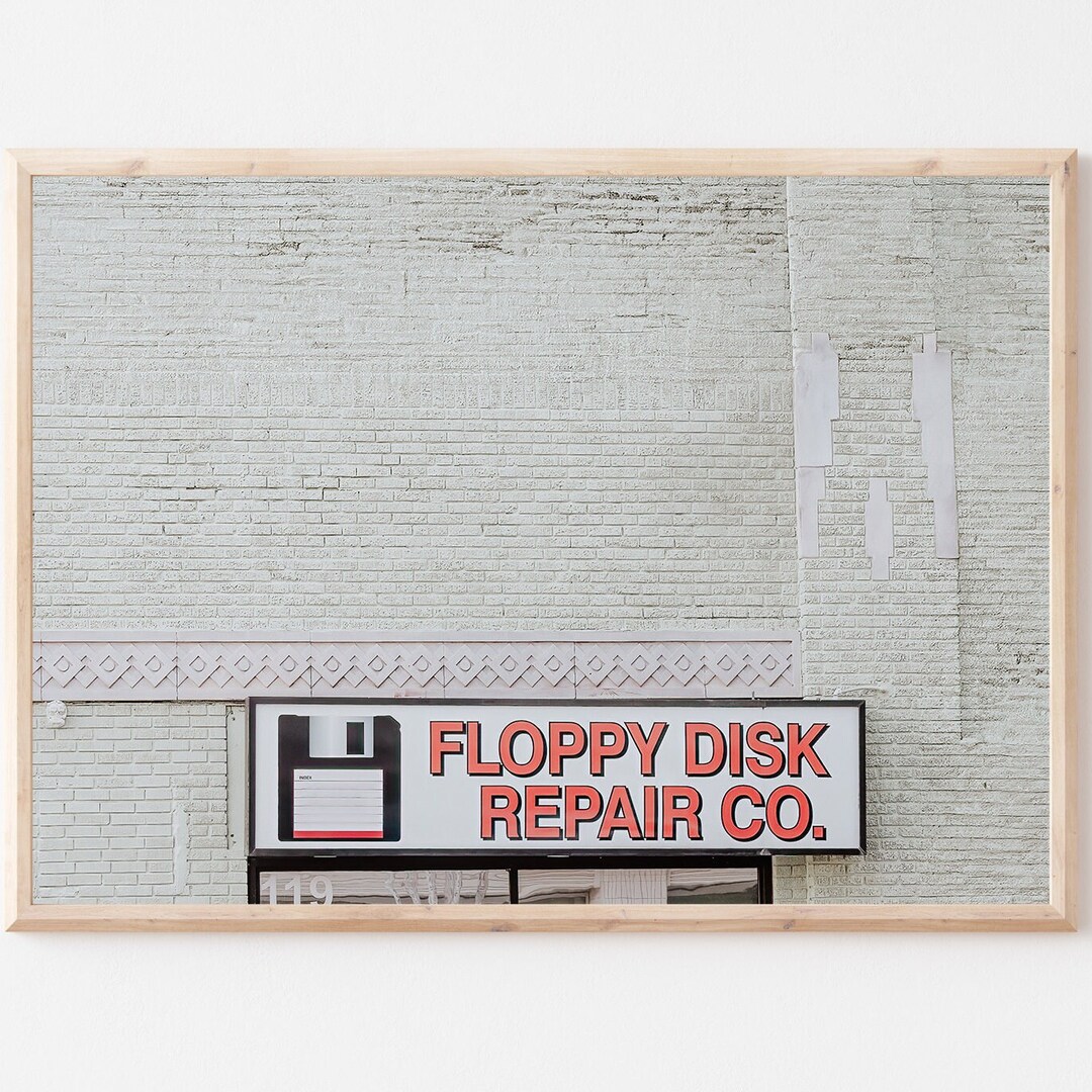 ATX Sign Floppy Disk, Austin Texas Print, Texas Photography, Neon Sign ...