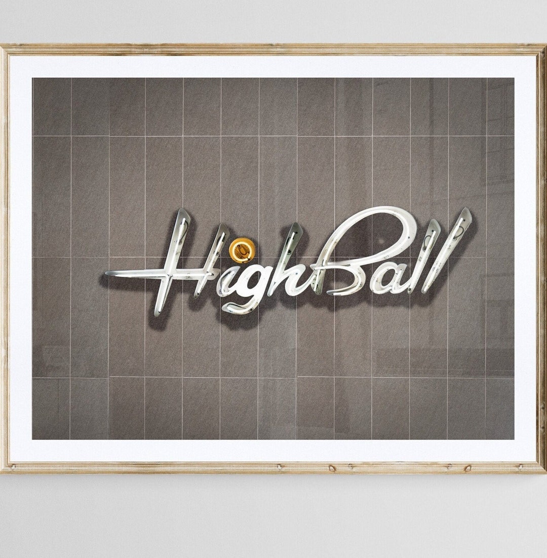 Austin Texas Photography Print: the Highball Neon Sign Wall Art - Etsy