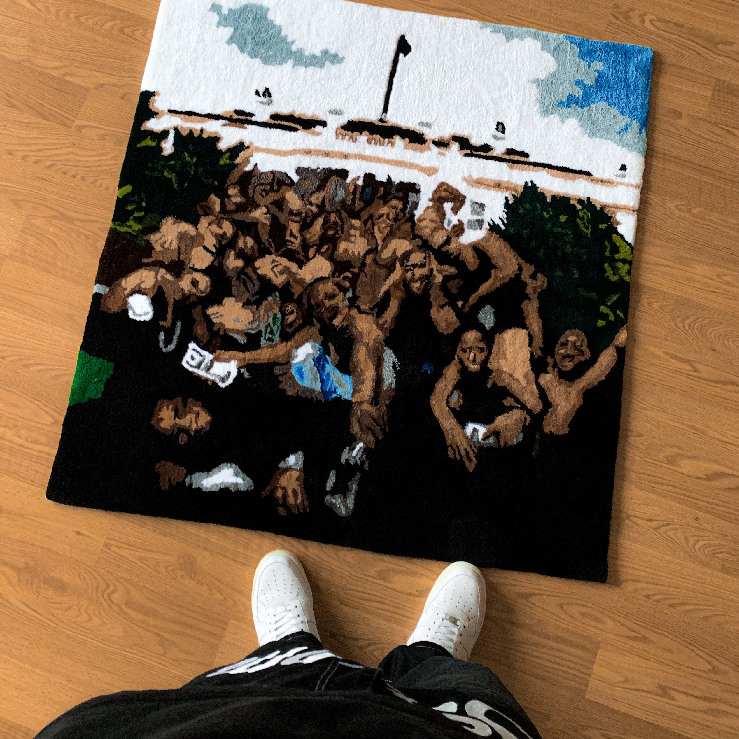 To Pimp A Butterfly by Kendrick Lamar Album Cover Tufted Rug / Custom ...