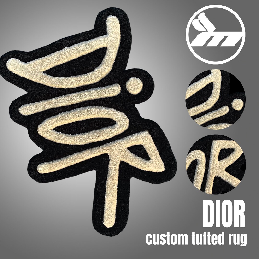 Custom Logo Design Tufted Fluffy Rugs, Carpets Personalized Size and ...