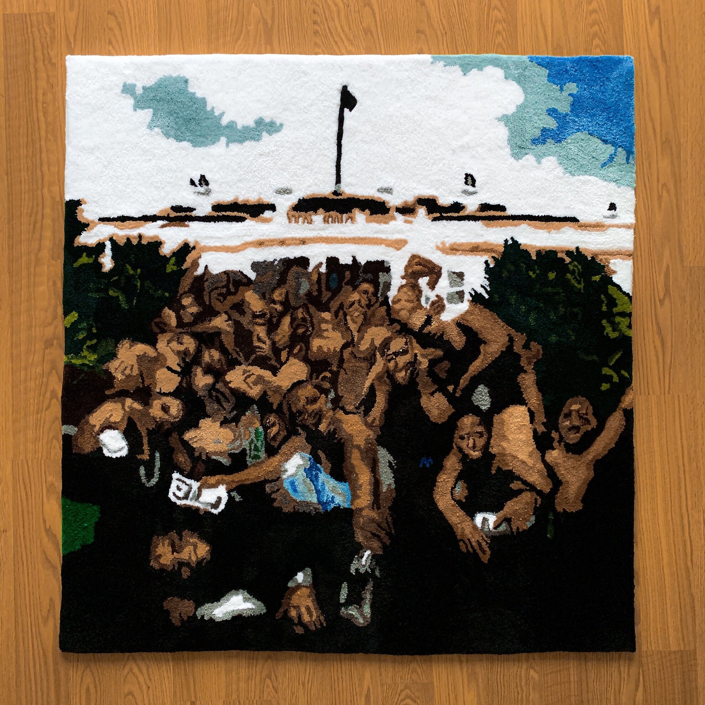 To Pimp A Butterfly by Kendrick Lamar Album Cover Tufted Rug / Custom ...