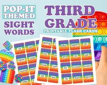 Third Grade Dolch Sight Words Downloadable Third Grade Flash Cards ...