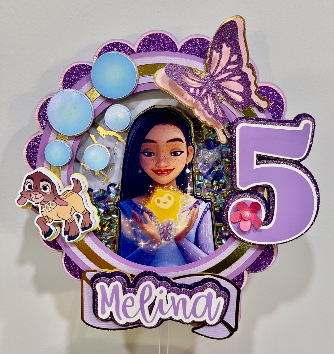 Asha Cake Topper, Wish Cake Topper, Birthday Decor - Etsy