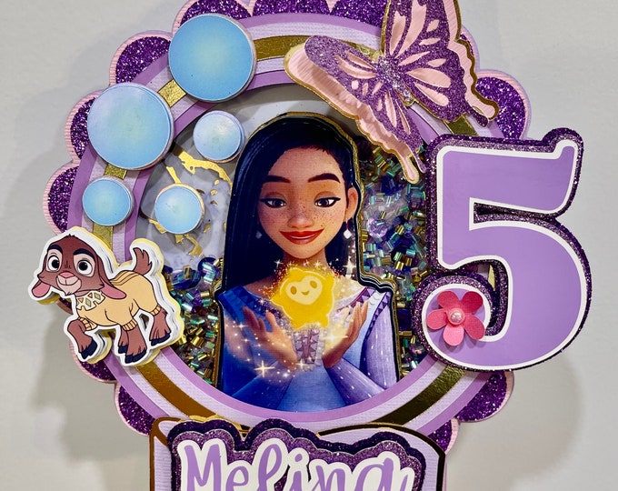 Asha Cake Topper, Wish Cake Topper, Birthday Decor - Etsy