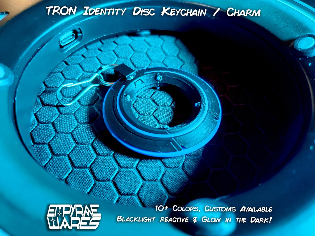 TRON - Cyberpunk Identity Disc Keychain - Etsy