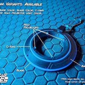 TRON - Cyberpunk Identity Disc Keychain - Etsy