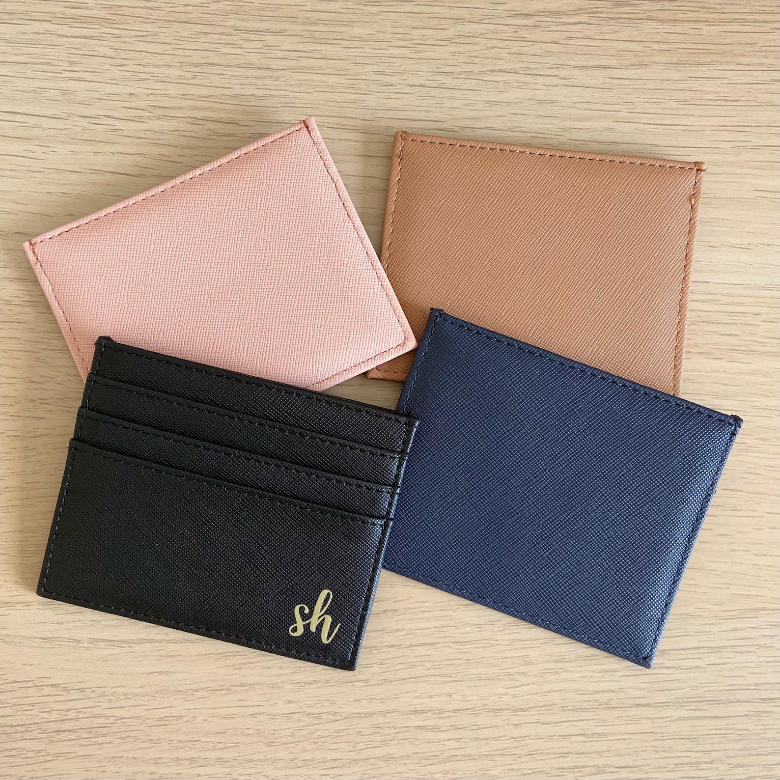 Personalised Card Holder, PU Leather Card Holder, Slim Card Holder ...