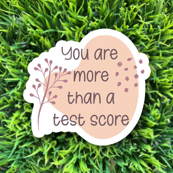 Test Score Sticker - Etsy