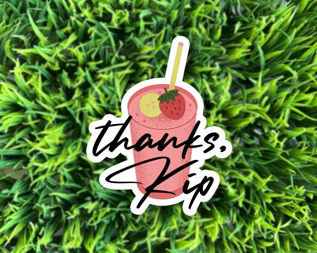 Thanks Kip Smoothie / Heated Rivalry Scott & Kip Matte Vinyl Sticker - Etsy