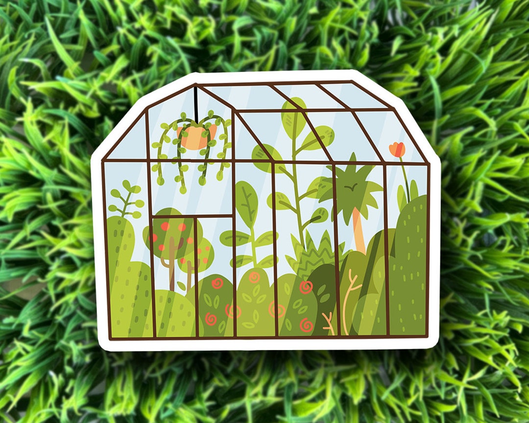 Greenhouse Sticker - Etsy