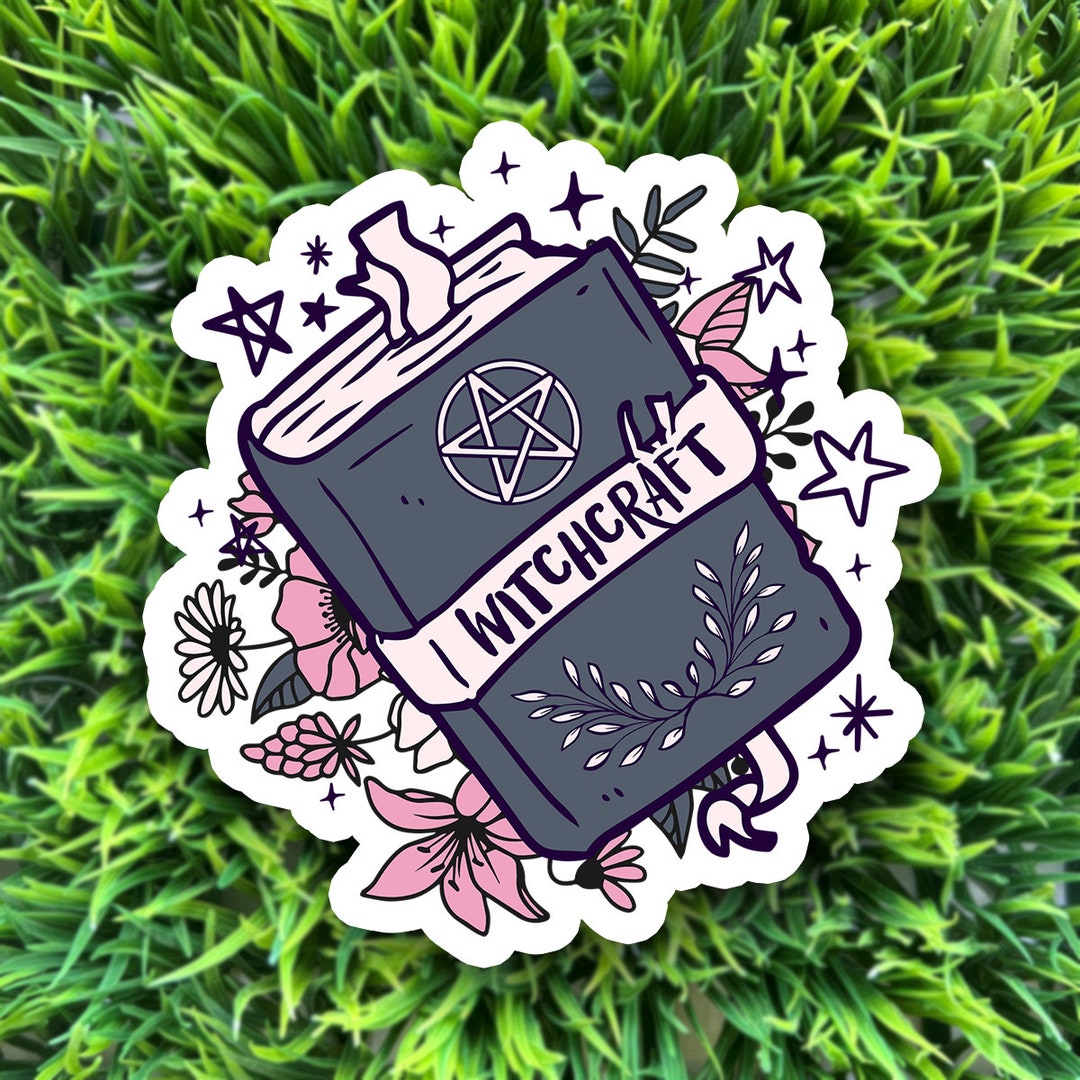 Witchcraft Spellbook Sticker - Etsy