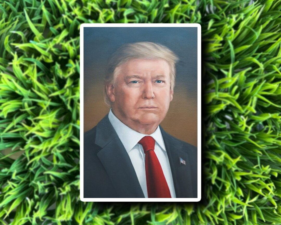 Donald Trump Colorado Capitol Portrait Painting / Fdt Maga Matte Vinyl ...