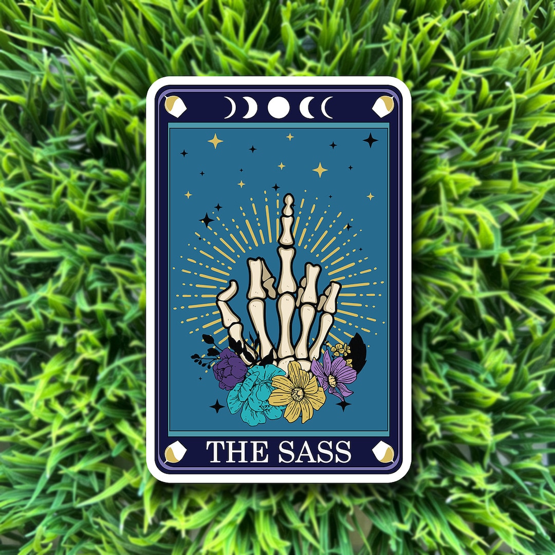 Tarot Card Sticker | the Sass - Etsy