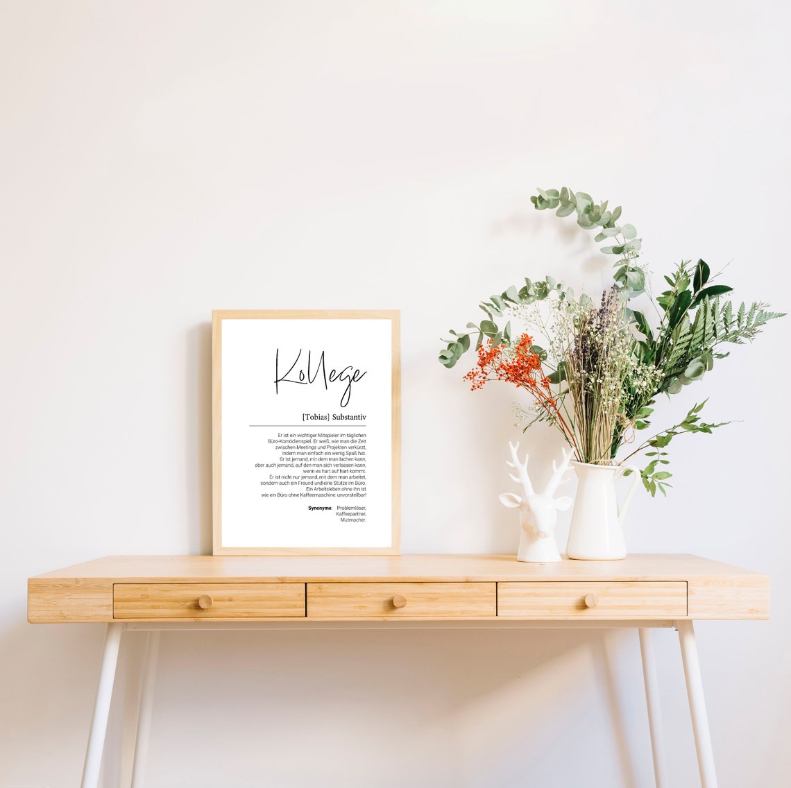 Poster Colleague Definition, Personalized Gift, Birthday Gift for Men ...