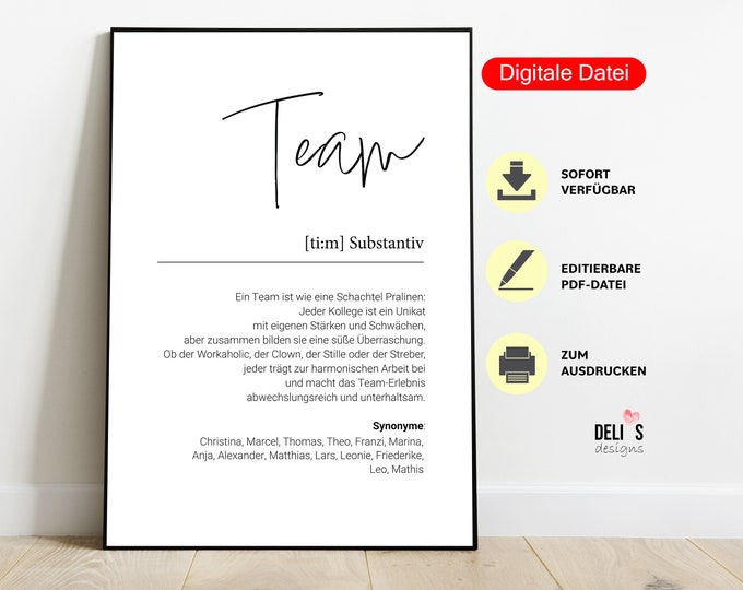 Poster Büro Team Teamregeln Büroregeln Bild - Etsy.de