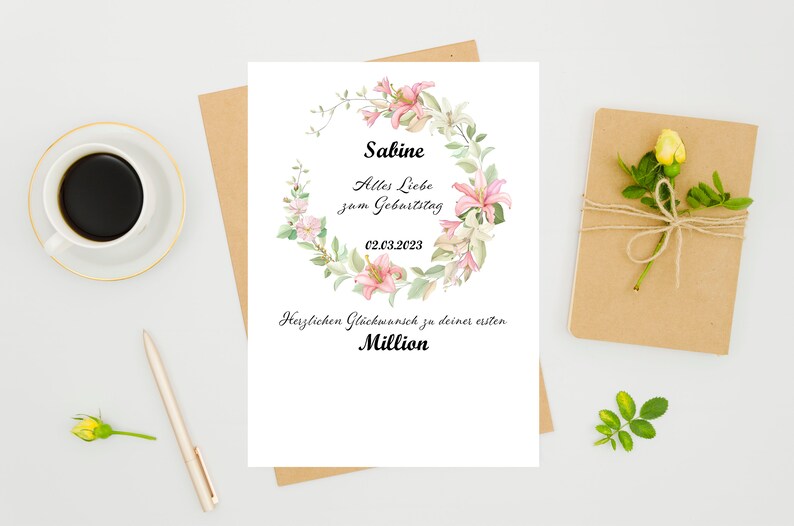 Cadeau d'anniversaire en argent votre premier million - Etsy France