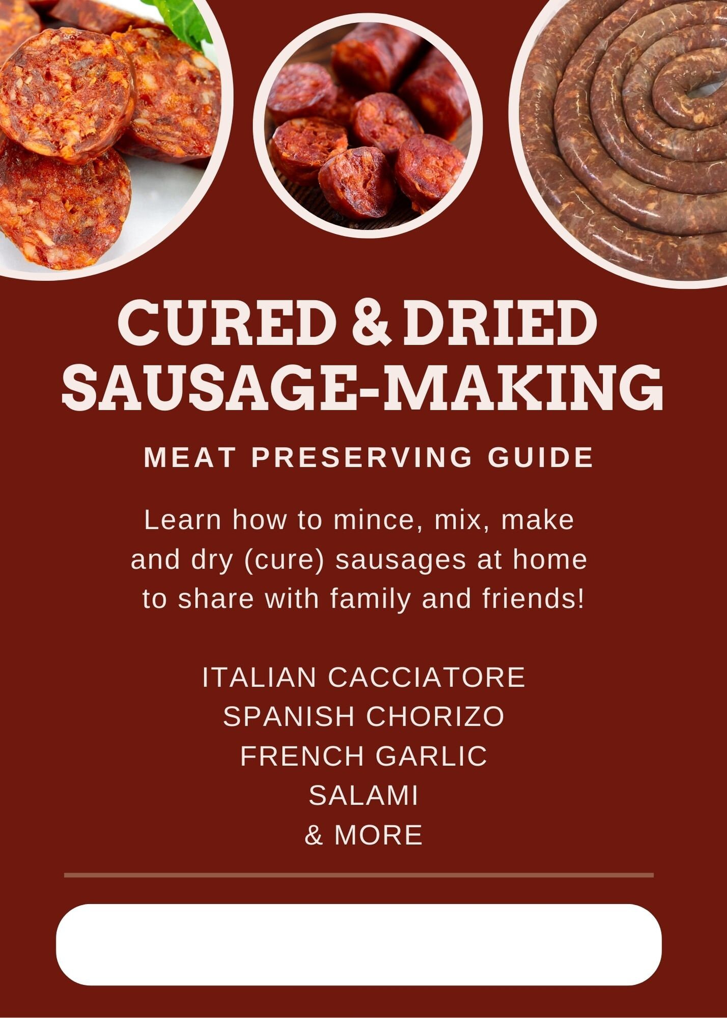 Cured & Dried Sausage-making Guide (digital Pdf) - Etsy
