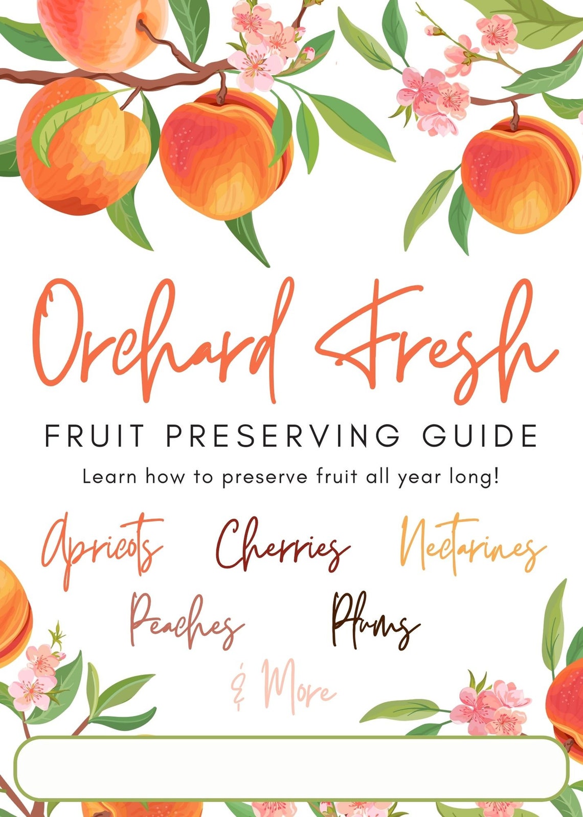 Orchard Fresh Fruit Preserving Guide (digital Pdf) - Etsy